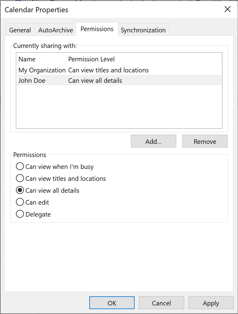 Delegate Access vs. Share Calendar