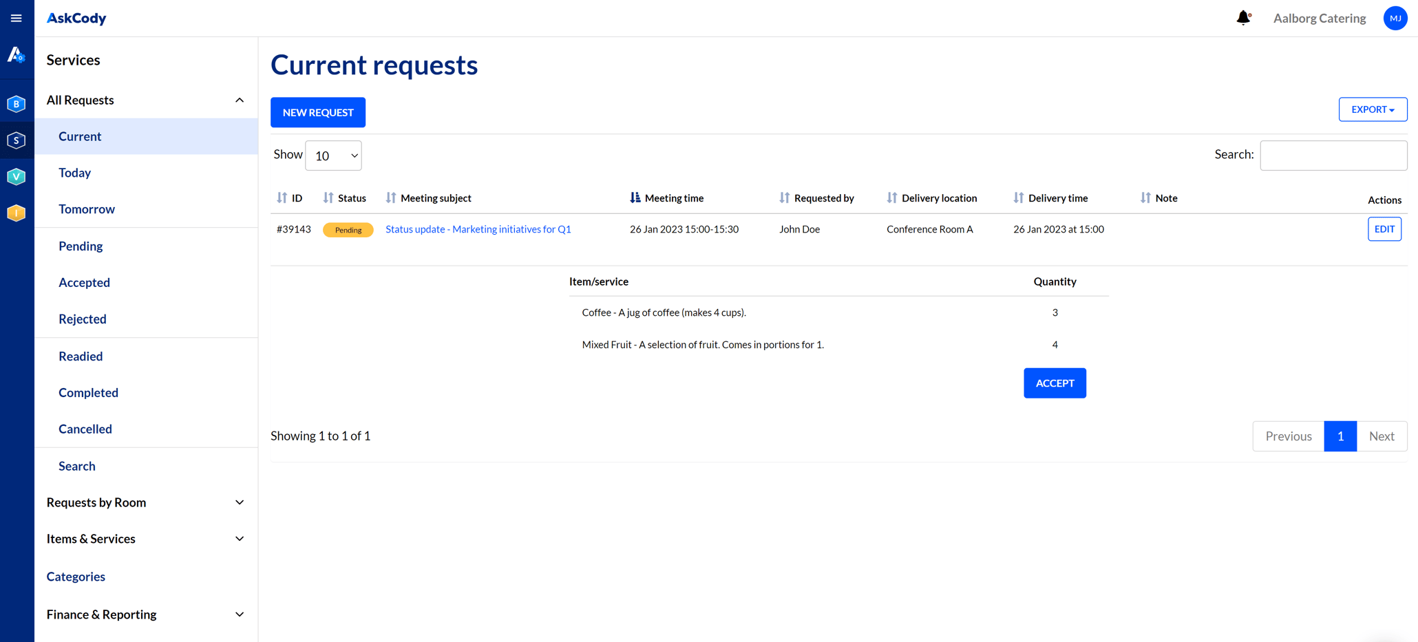 How to use the Services Management Portal