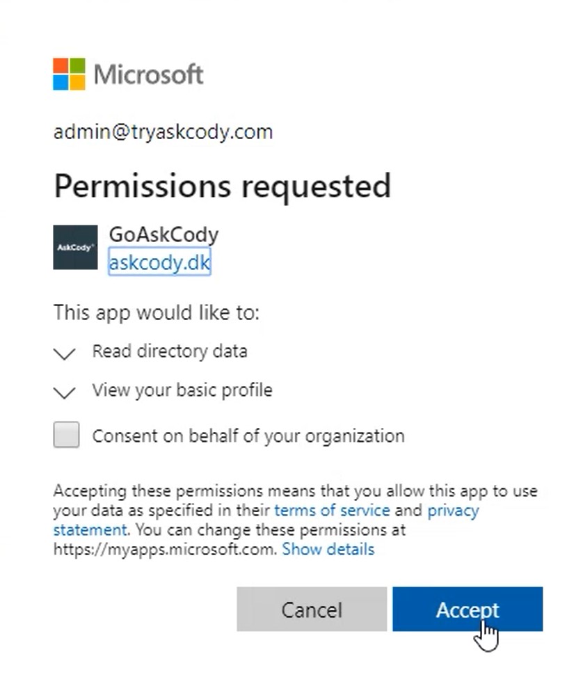Set up an integration with Azure AD