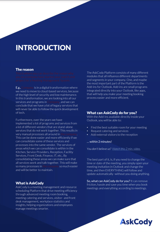 Content to Support Adoption of the AskCody Platform